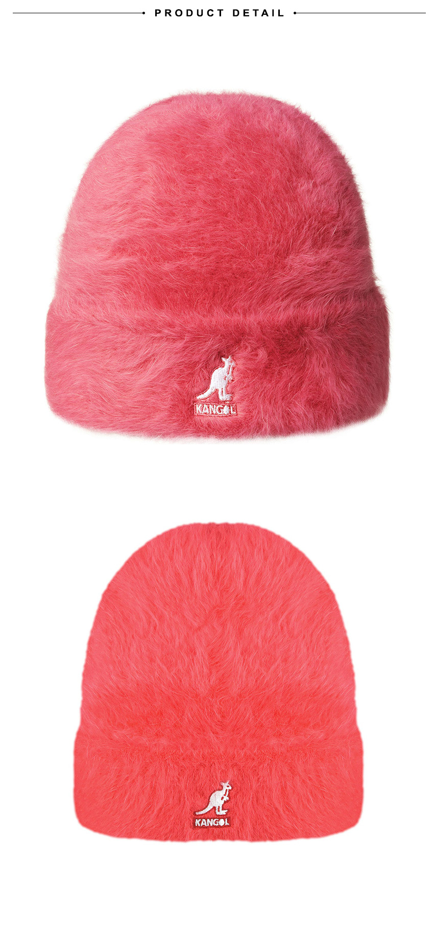 캉골 퍼고라 커프 비니 K3523 Scarlet_KANGOL