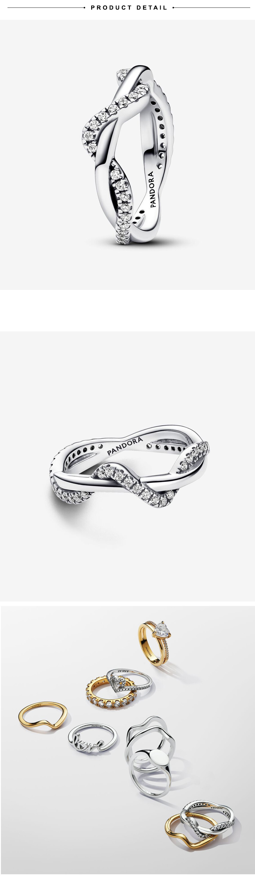 판도라 스파클링 인터트와인드 웨이브 반지 193098C01_PANDORA