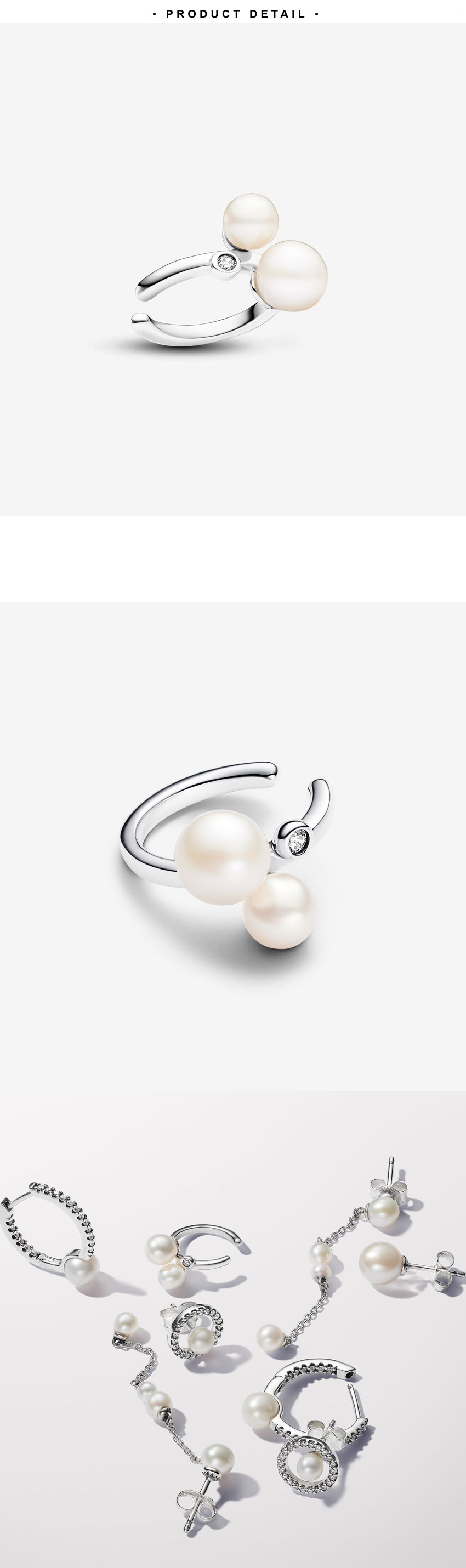 판도라 듀오 Treated Freshwater Ear 커프 293151C01_PANDORA