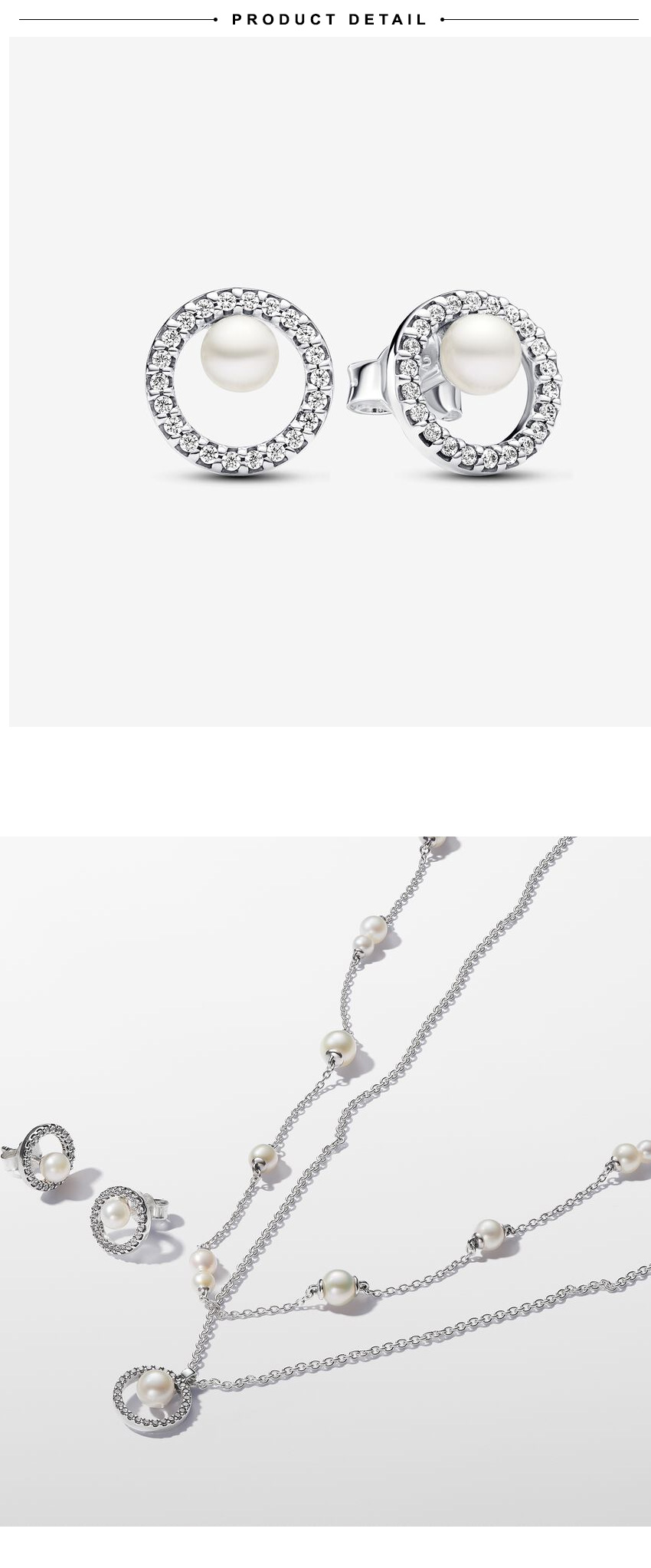 판도라 Treated Freshwater 스터드 귀걸이 293154C01_PANDORA