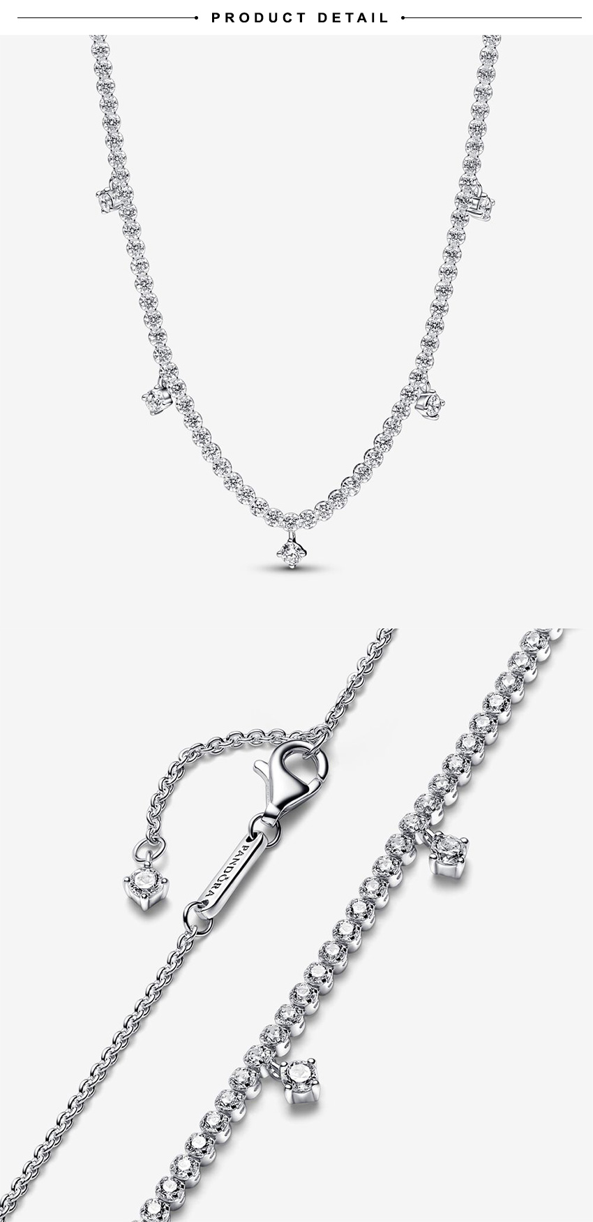 판도라 스파클링 드롭 콜리에 목걸이 392405C01_PANDORA