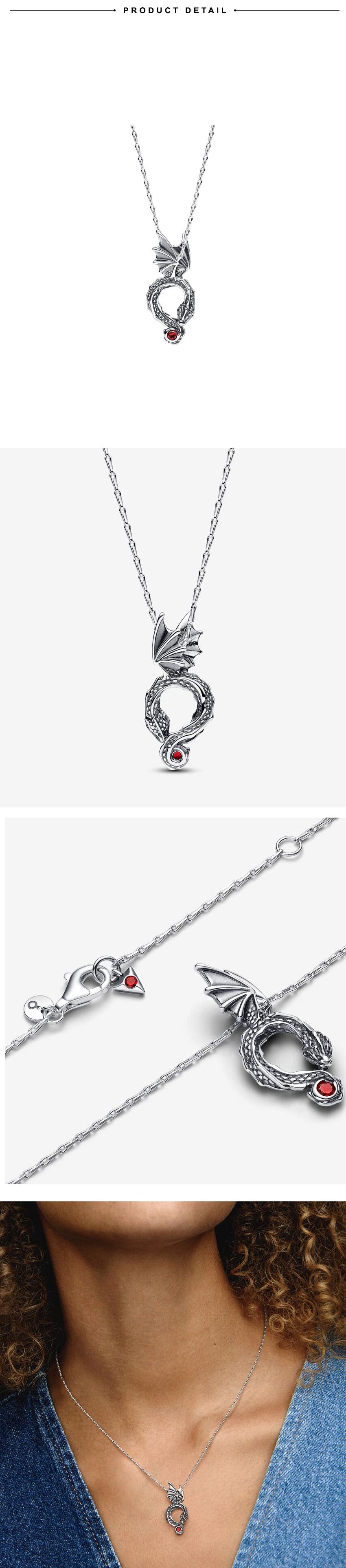 판도라 게임 of 쓰론 드래곤 펜던트 목걸이 392967C01_PANDORA