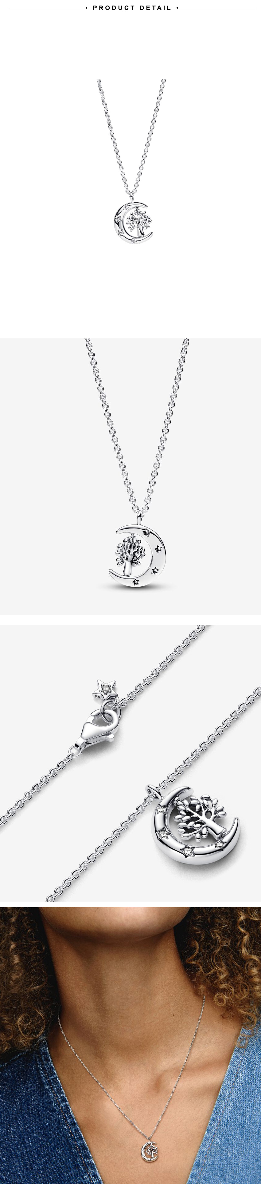 판도라 문 스피닝 트리 오브 라이프 목걸이 392992C01_PANDORA