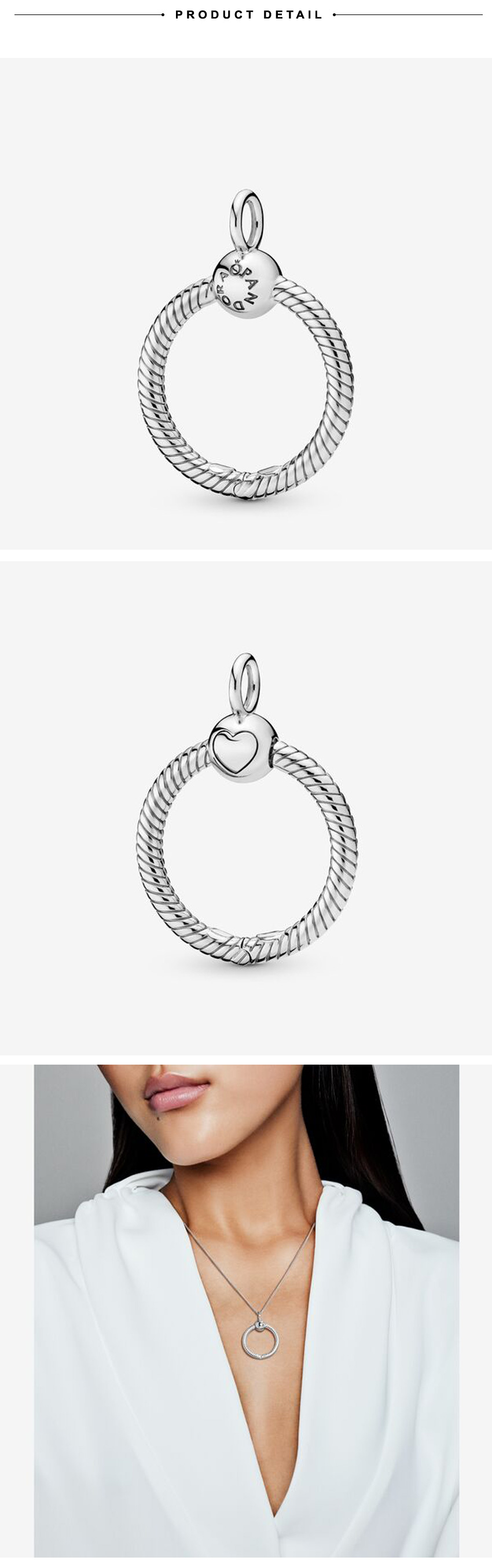 판도라 모먼트 스몰 O 펜던트 398296_PANDORA