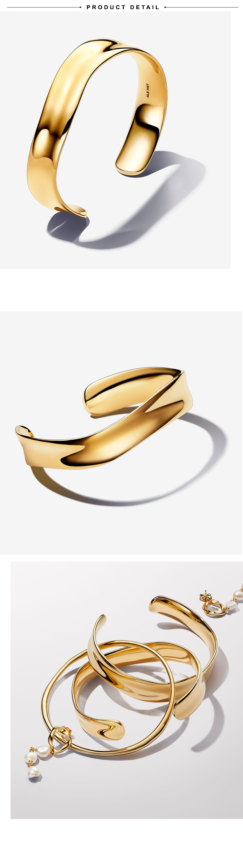 판도라 오가니컬리 쉐입드 브로드 오픈뱅글 563302C00_PANDORA