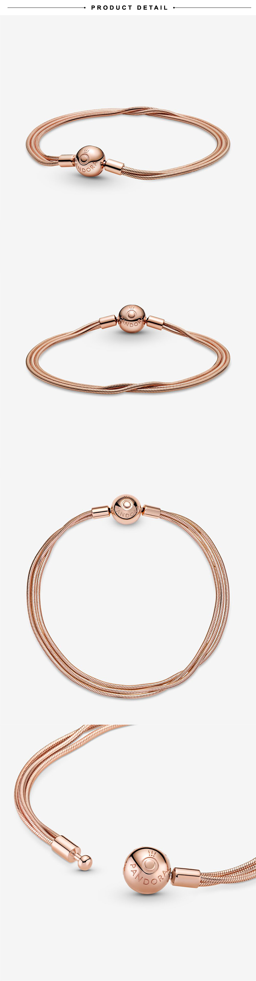 판도라 모멘츠 멀티 스네이크 체인 팔찌 589338C00_PANDORA