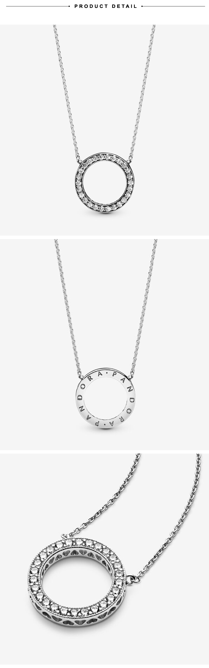 판도라 서클 오브 스파클 목걸이 590514CZ_PANDORA