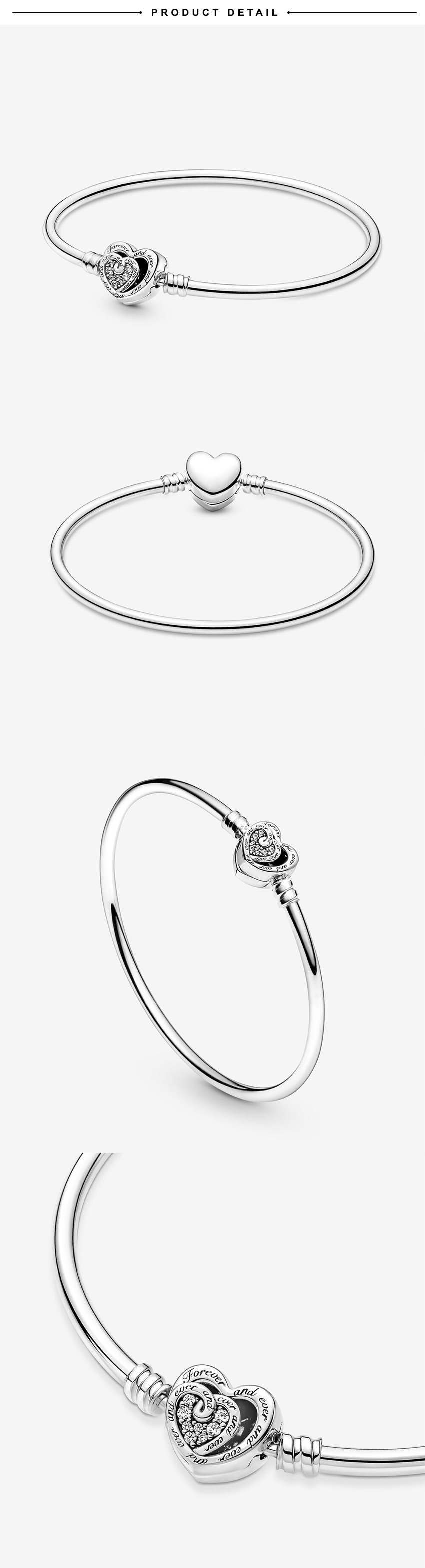 판도라 모먼트 Entwined Infinite 하트뱅글 591064C01_PANDORA